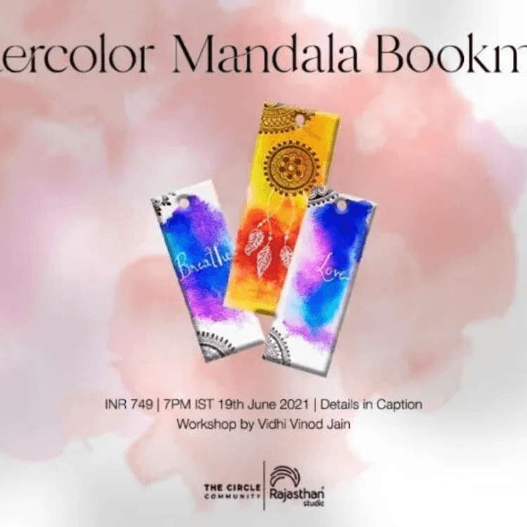 Rooftop Blog: Watercolor Mandala Bookmark Workshop with Vidhi Jain ...